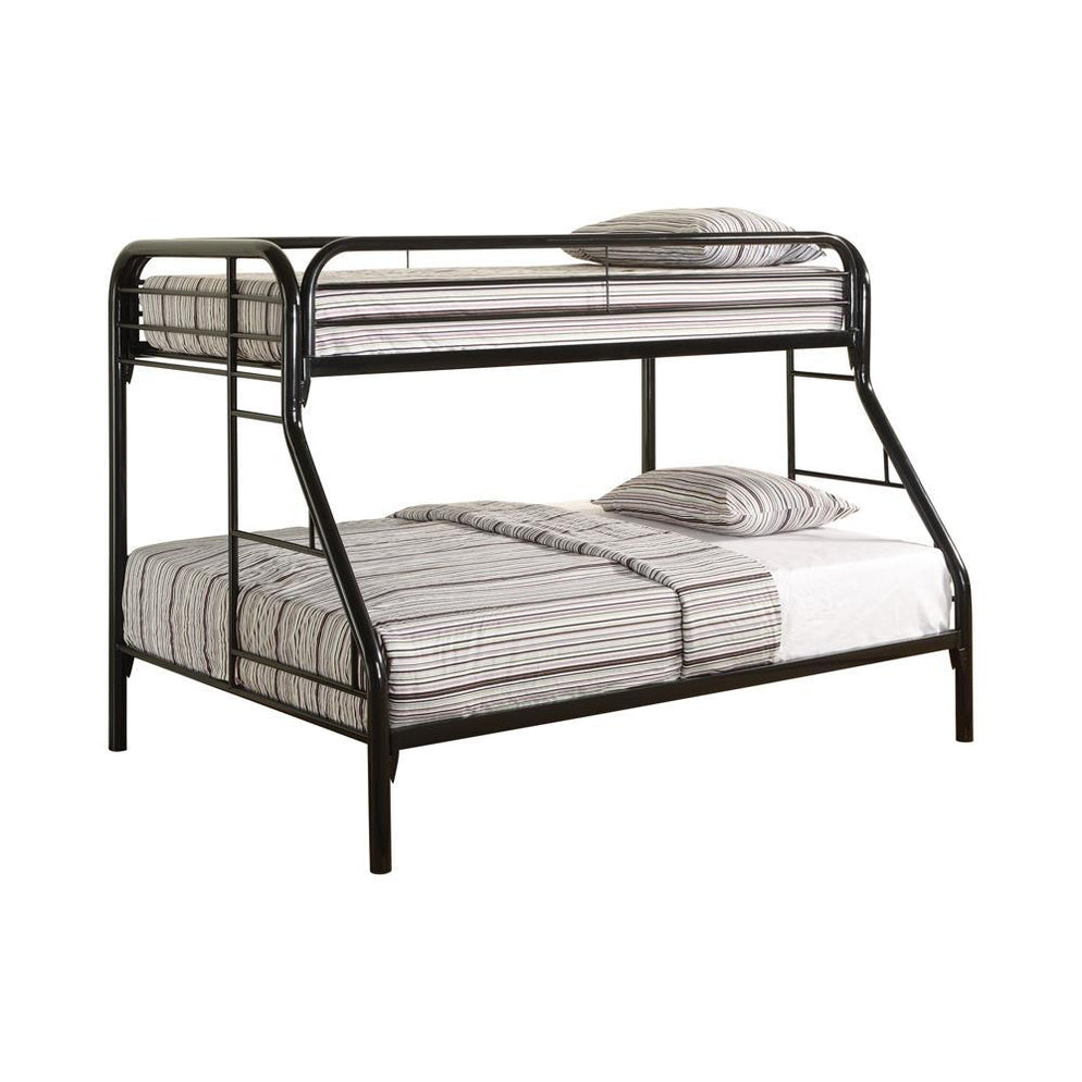 Morgan Twin over Full Black Bunk Bed | One Stop Furniture