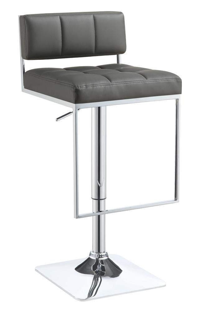 G100195 Contemporary Grey Adjustable Bar Stool | One Stop Furniture